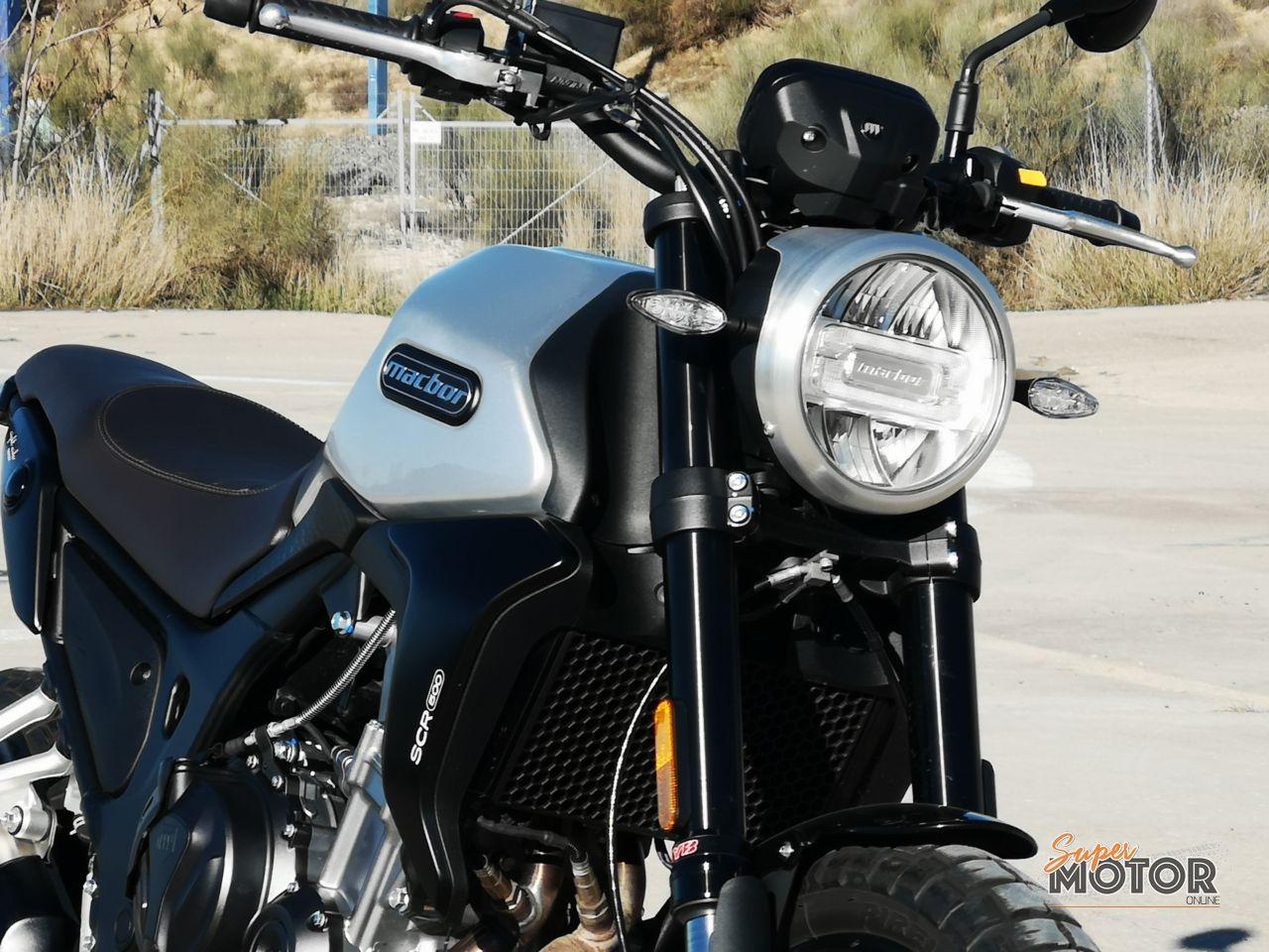 Macbor Eight Mile 500 SCR 2023: una moto increíble con estilo Scrambler ...